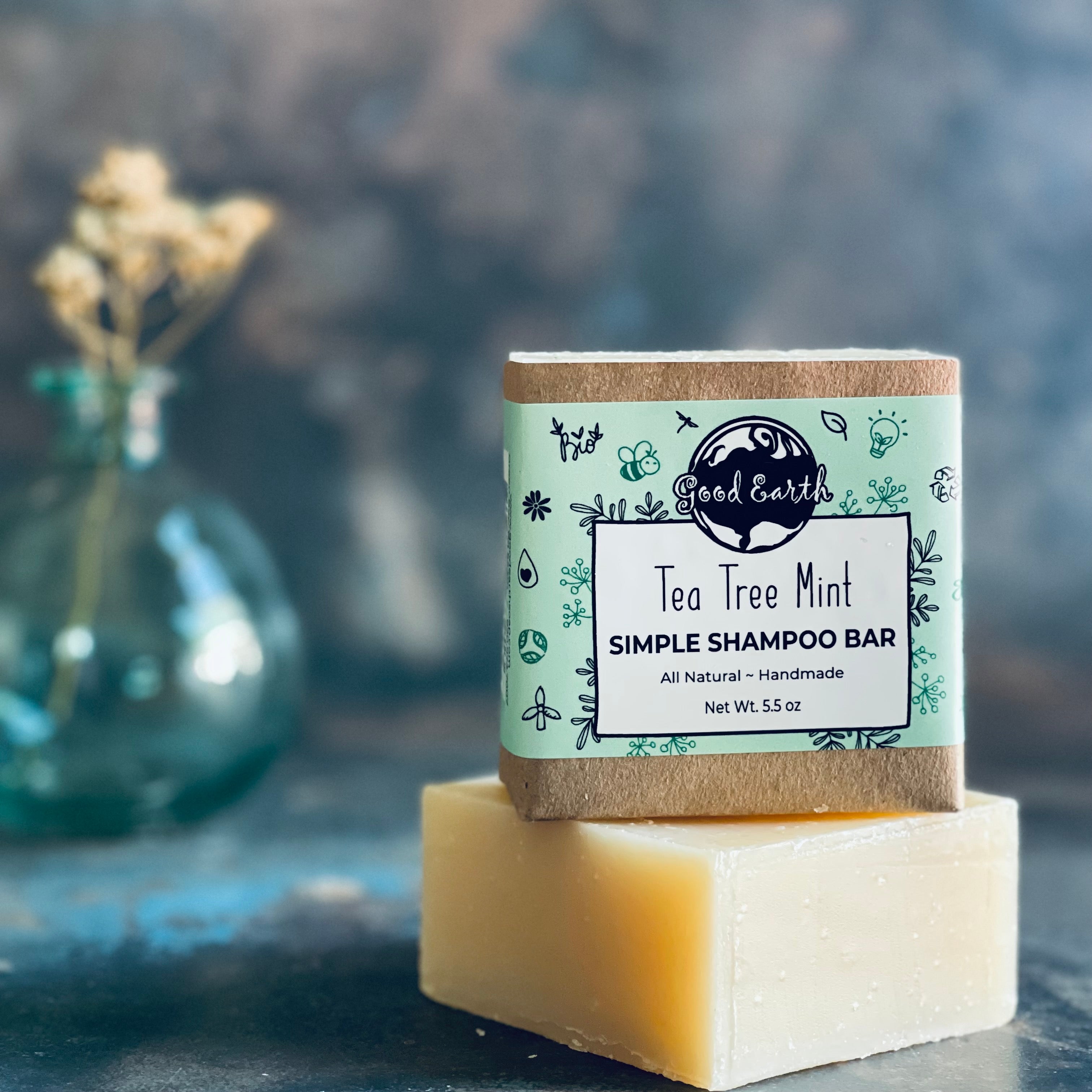 Tea Tree Mint Shampoo Bar – Good Earth Soap